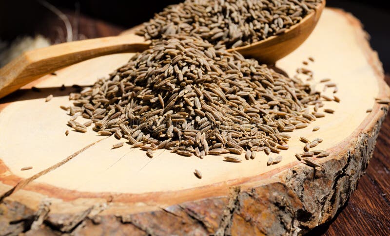 Zira Spice Seasoning in a Glass Bowl Closeup Against White Stock Photo ...