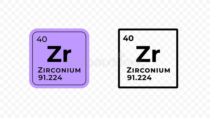 Zirconium, Chemical Element of the Periodic Table Vector Stock Vector ...