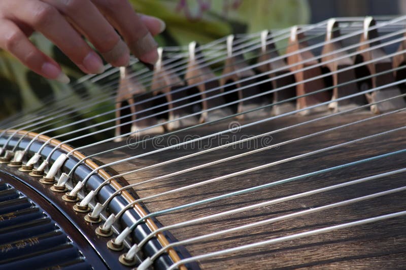 Zither stock image. Image of oriental, musical, female - 15684397