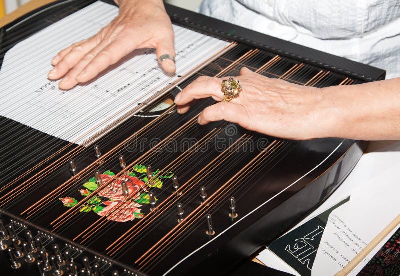 Playing Zither stock image. Image of delicate, culture - 31091937