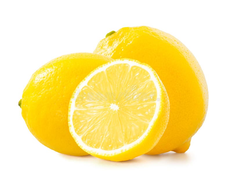 Zitrone stockbild. Bild von blatt, nahrung, getrennt - 58623827