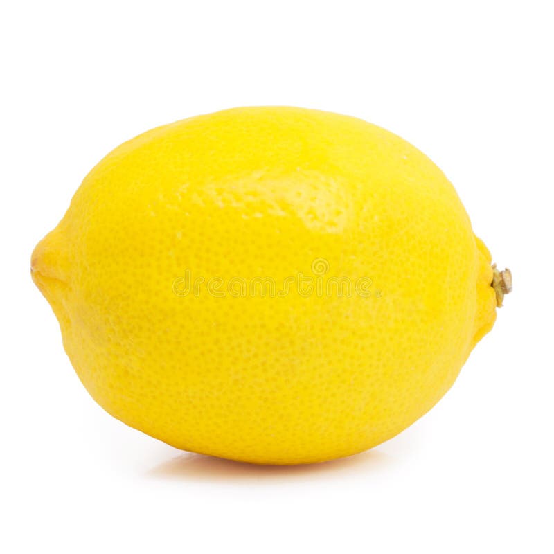 Zitrone Auf Weißem Hintergrund Stockfoto - Bild von nahaufnahme ...