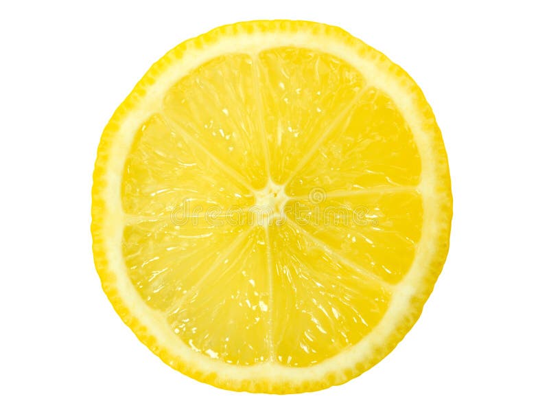 Scheibe der Zitrone stockbild. Bild von frisch, scheibe - 4851735