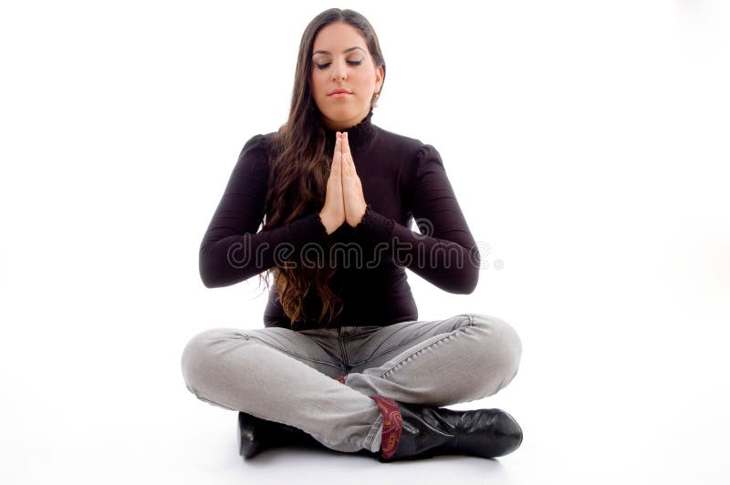 Biddende Amerikaanse mens stock foto. Image of geïsoleerd - 6846798