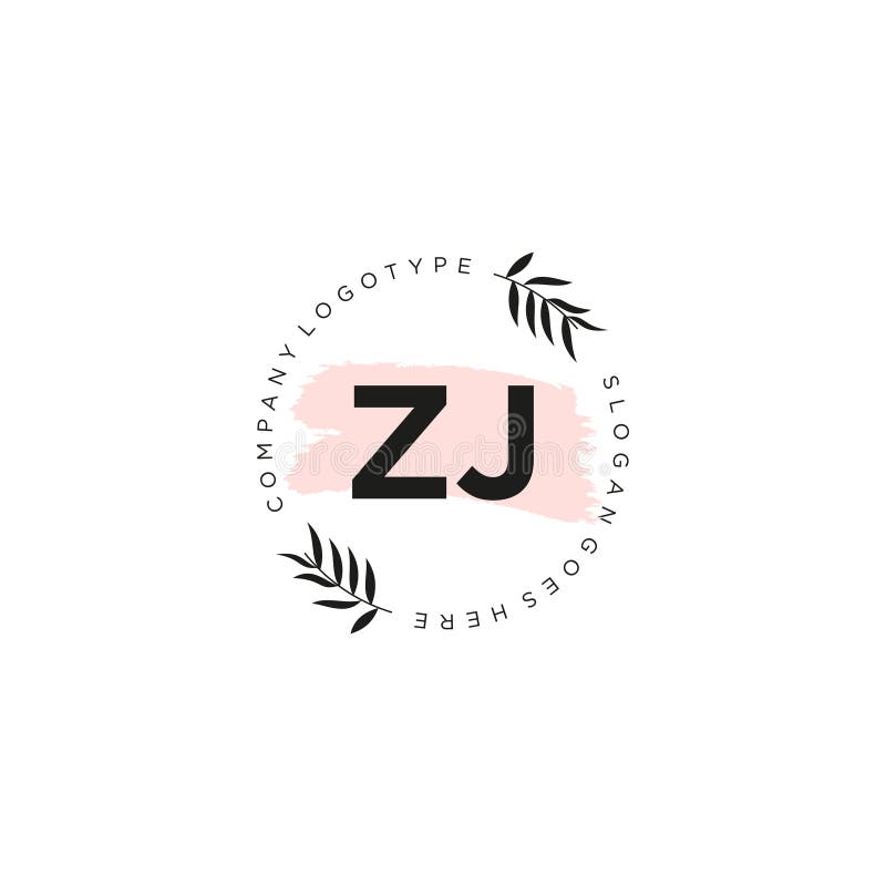 ZJ Letter Logo Icon Design Template Elements Stock Vector ...
