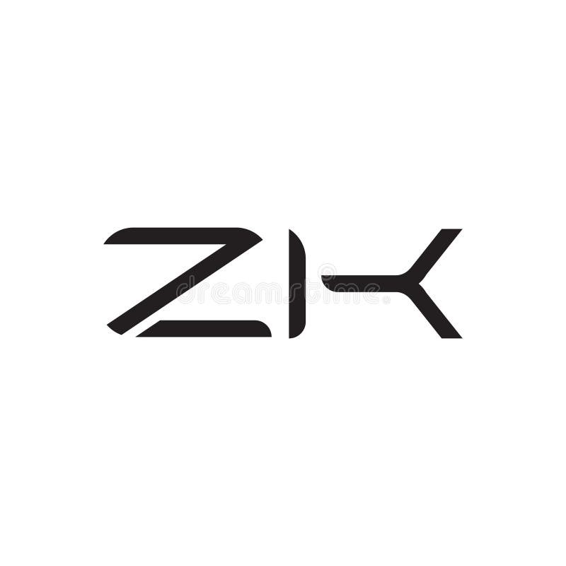 Zk Initial Letter Vector Logo Icon Stock Vector - Illustration of name ...