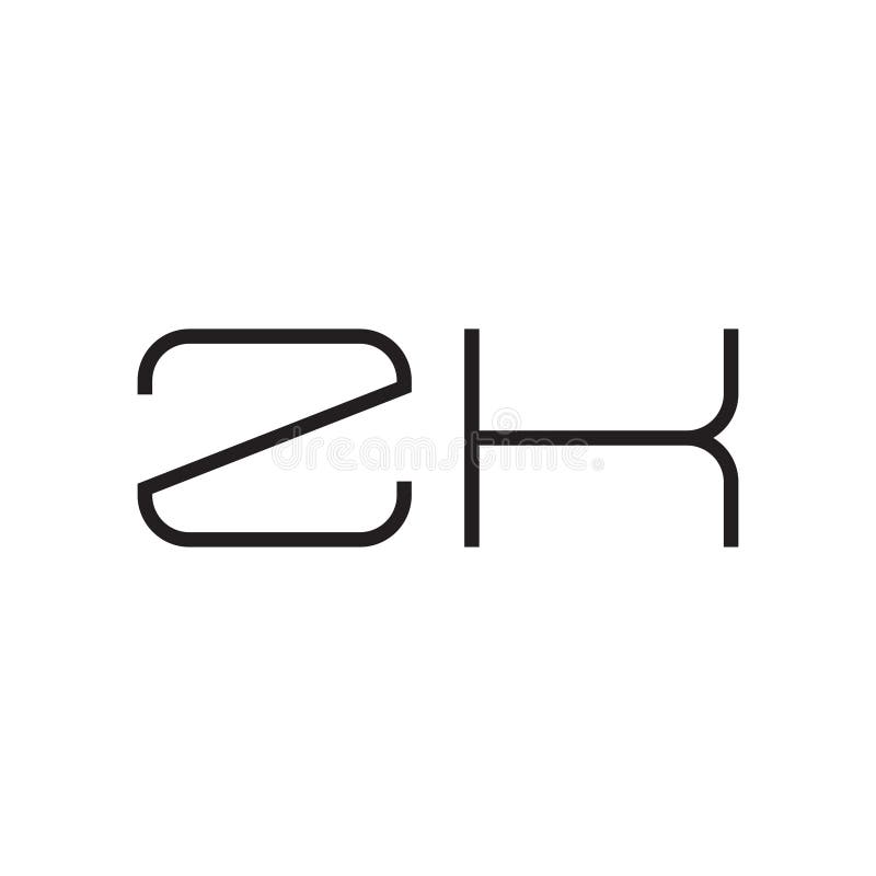Zk Initial Letter Vector Logo Icon Stock Vector - Illustration of ...