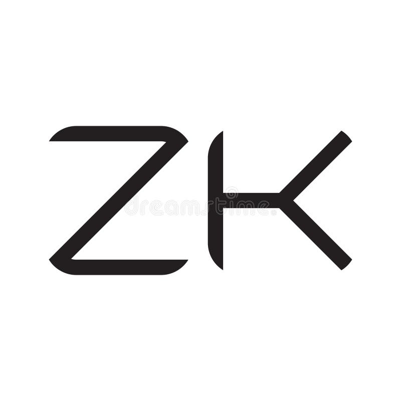 Zk Initial Letter Vector Logo Icon Stock Vector - Illustration of ...