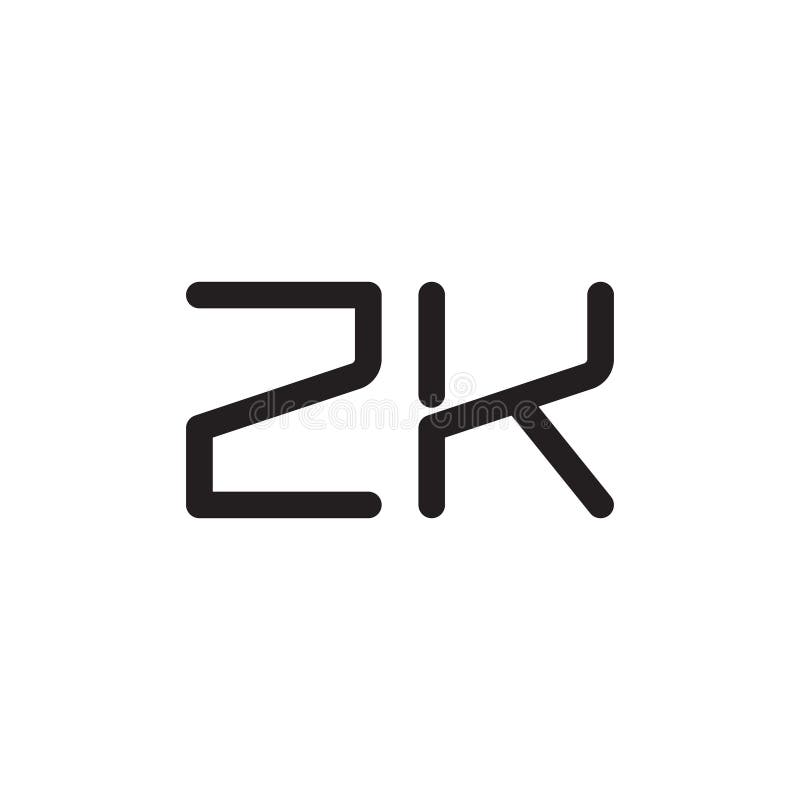 Zk Initial Letter Vector Logo Icon Stock Vector - Illustration of ...