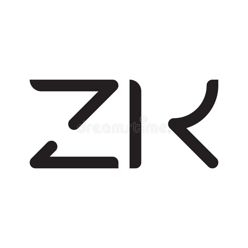 Zk Initial Letter Vector Logo Icon Stock Vector - Illustration of ...