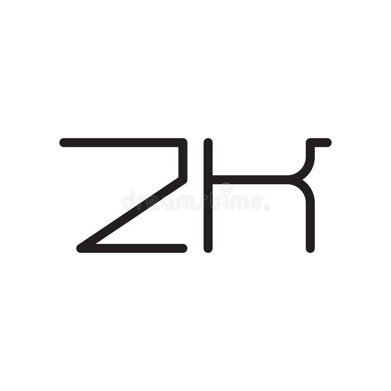 Zk Initial Letter Vector Logo Icon Stock Vector - Illustration of brand ...