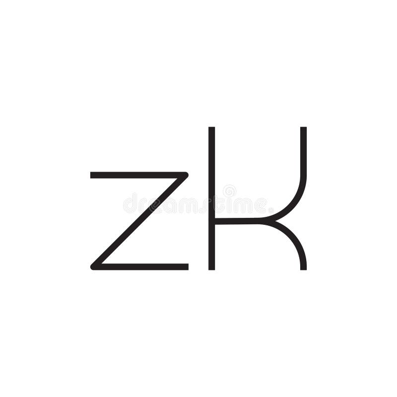 Zk Initial Letter Vector Logo Icon Stock Vector - Illustration of ...