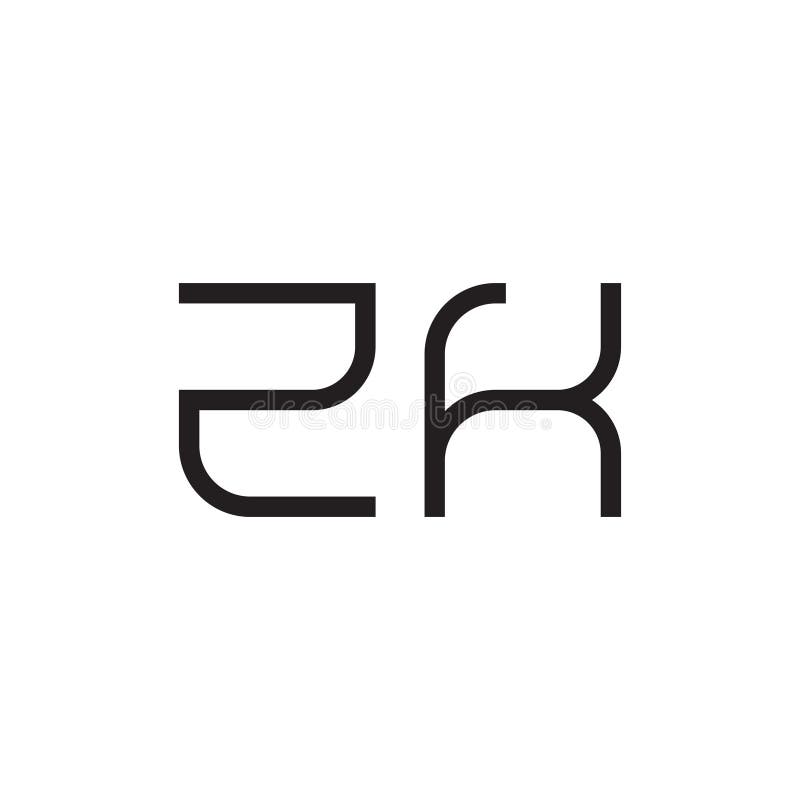 Zk Initial Letter Vector Logo Icon Stock Vector - Illustration of ...