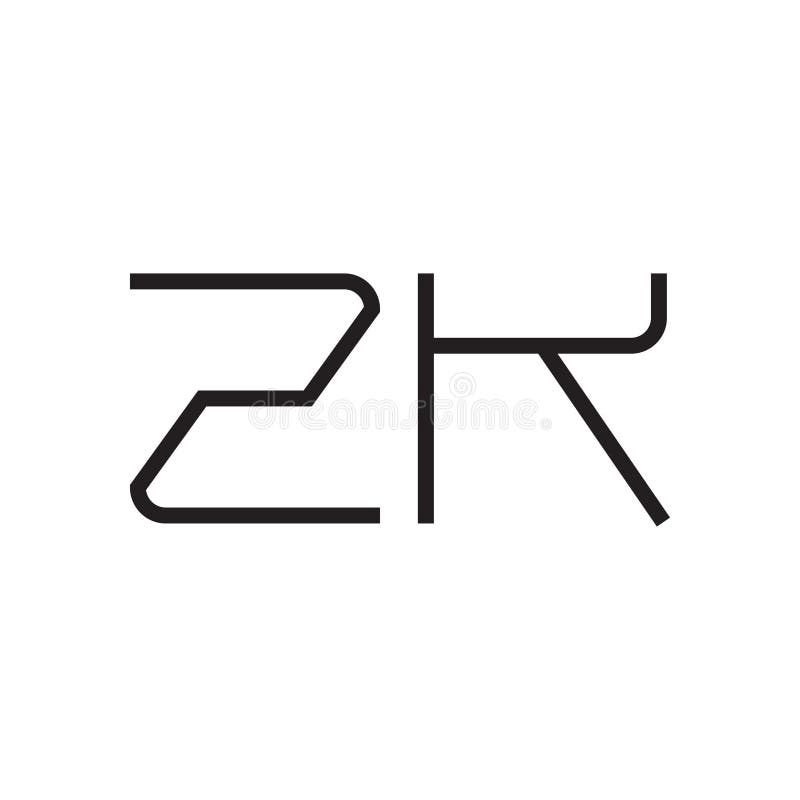 Zk Initial Letter Vector Logo Icon Stock Vector - Illustration of ...