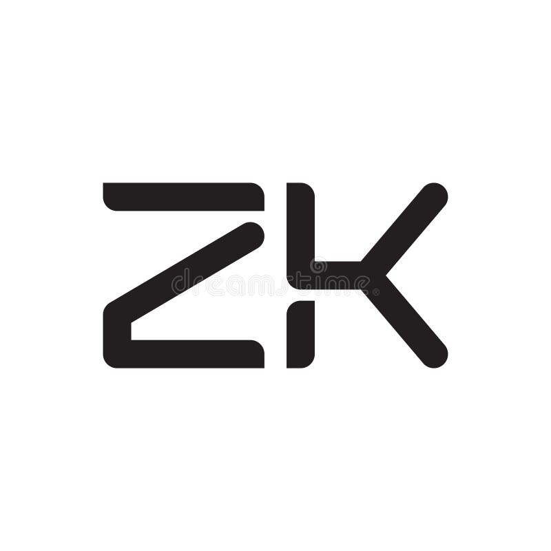 Zk Initial Letter Vector Logo Icon Stock Vector - Illustration of ...