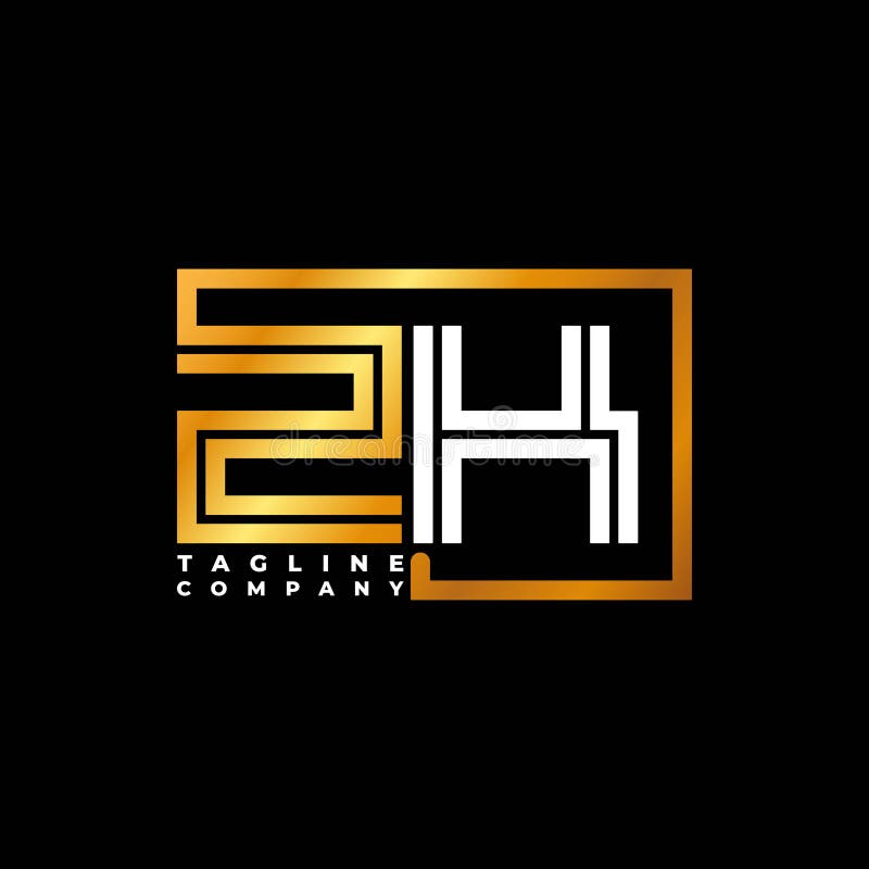 Zk Letter Golden Shape Line Vector Stock Vector Illustration Of