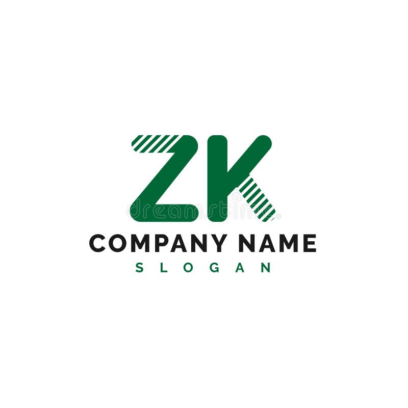 ZK Letter Logo Design. ZK Letter Logo Vector Illustration - Vector ...