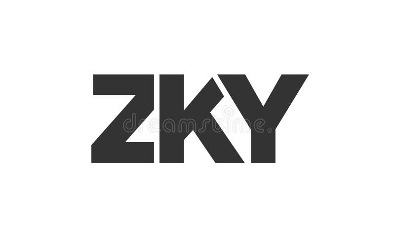 ZKY Logo Design Template with Strong and Modern Bold Text. Initial ...
