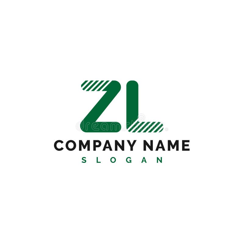ZL Letter Logo Design stock vector. Illustration of classic - 213793574