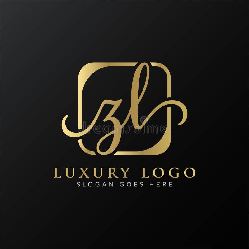 ZL Logo Design Vector Template. Initial Luxury Letter ZL Vector ...