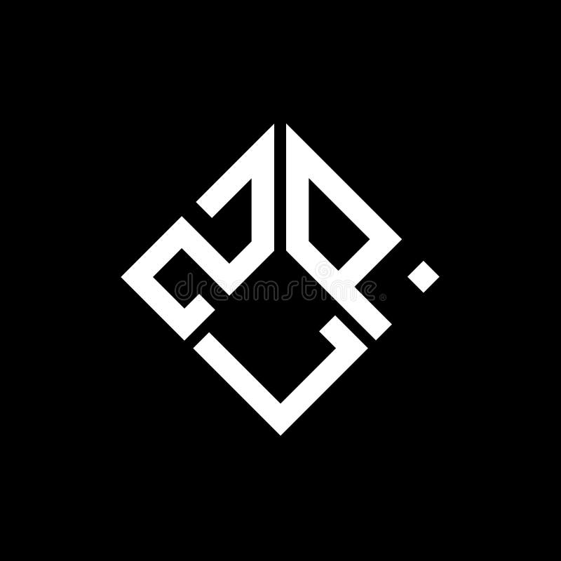 ZLP Letter Logo Design on Black Background. ZLP Creative Initials ...