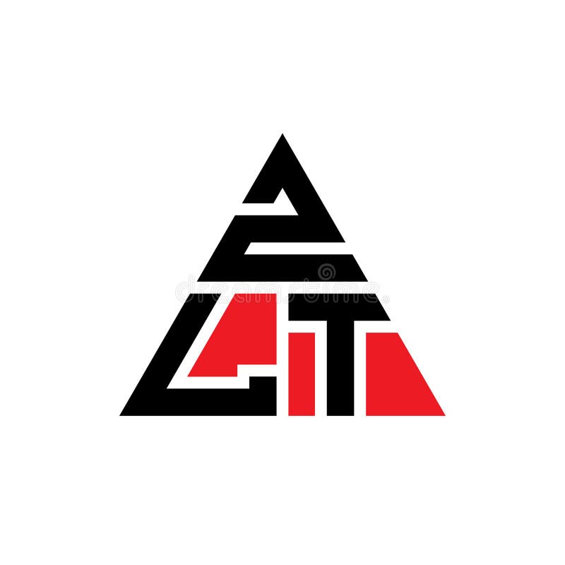 ZLT Triangle Letter Logo Design with Triangle Shape. ZLT Triangle Logo ...