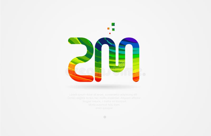 Zm Z M Rainbow Colored Alphabet Letter Logo Combination Stock Vector ... Zm Z M Rainbow Colored Alphabet Letter Logo Combination Stock Vector ...
