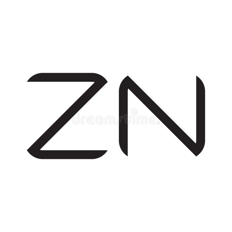 Zn Initial Letter Vector Logo Icon Stock Vector - Illustration of ...