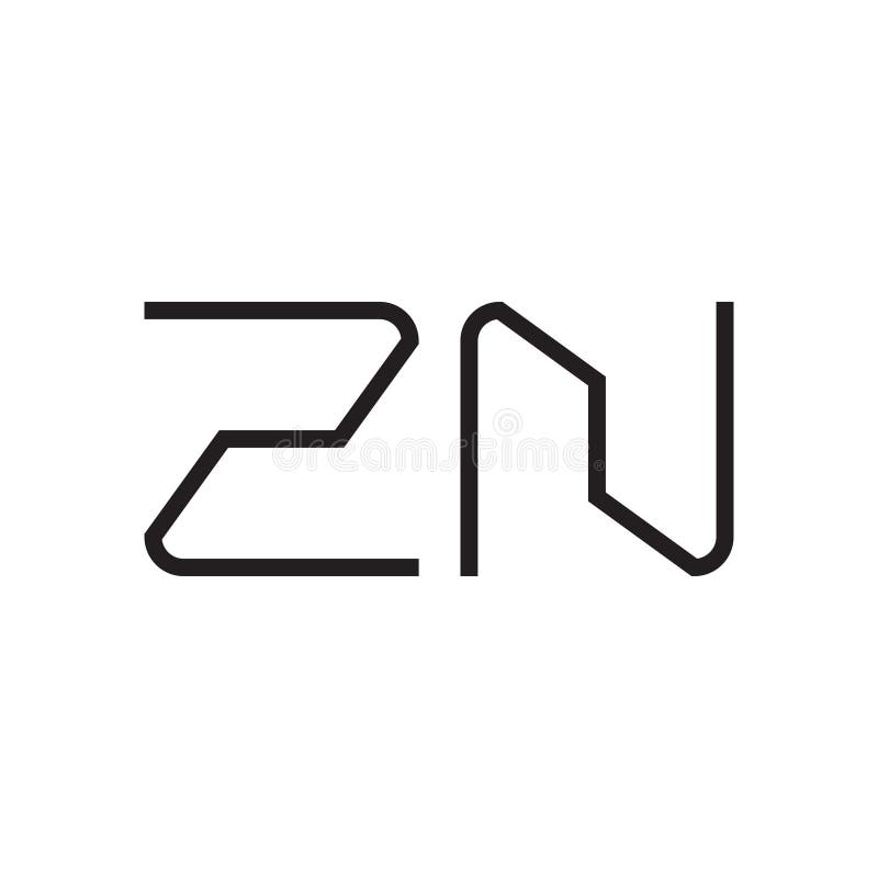 Zn Initial Letter Vector Logo Icon Stock Vector - Illustration of ...