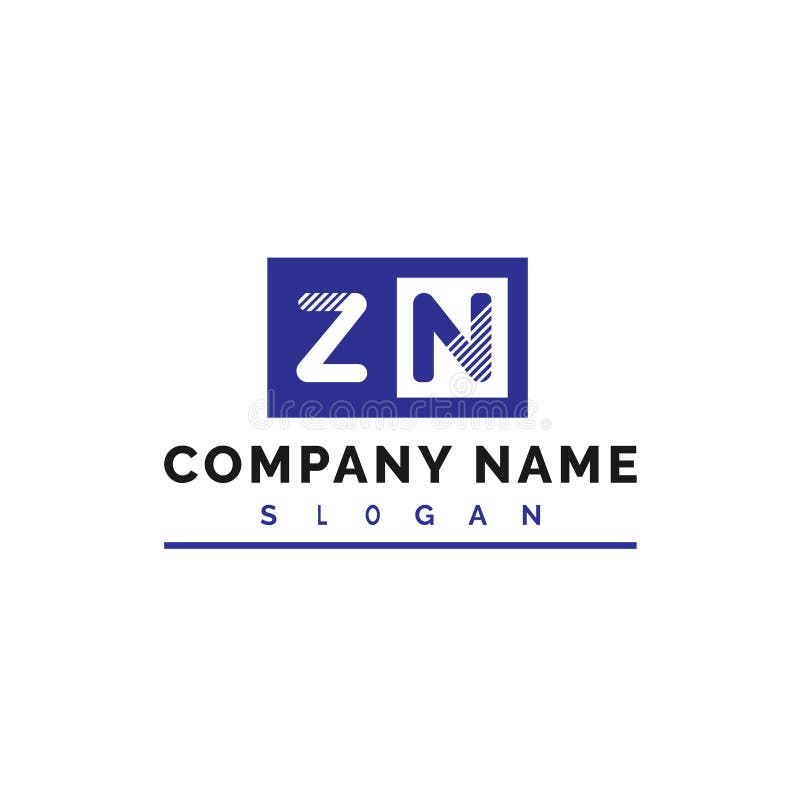 ZN Logo Design. ZN Letter Logo Vector Illustration - Vector Stock ...