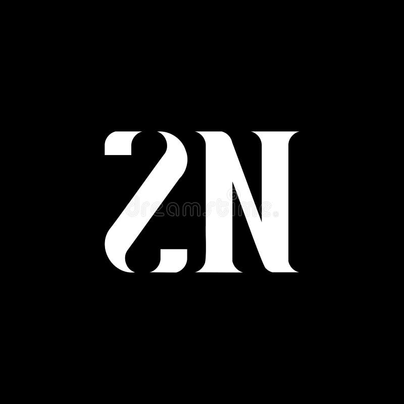 ZN Z N Letter Logo Design. Initial Letter ZN Uppercase Monogram Logo ...