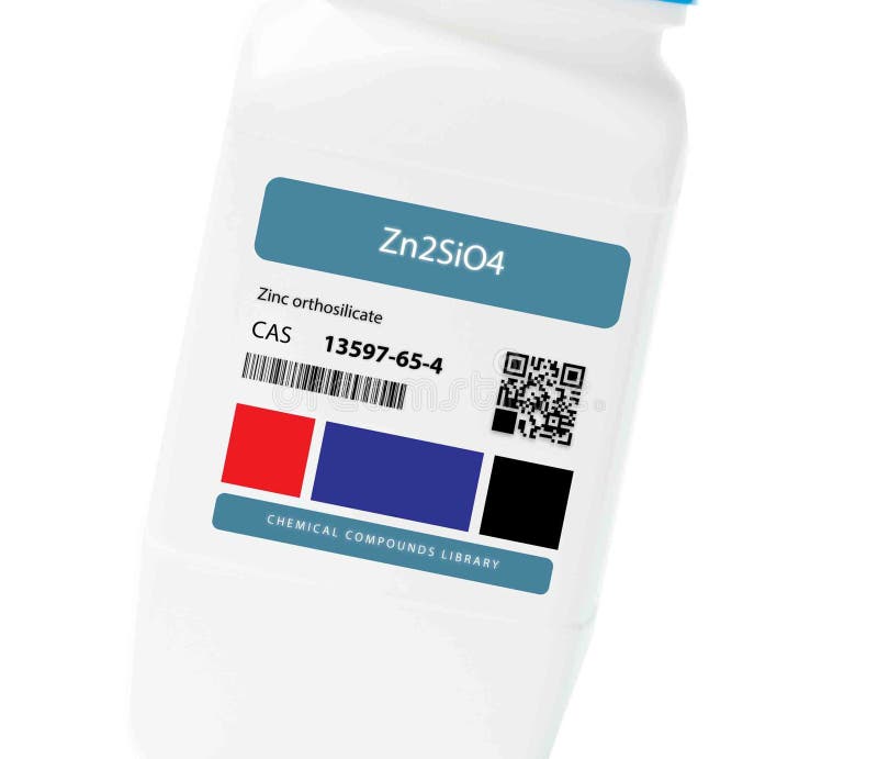 Zn2SiO4 - Zinc Silicate stock image. Image of industrial - 294260267