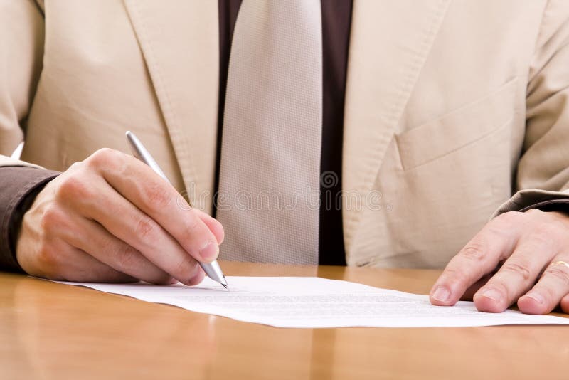 Znacząco podpis obraz stock. Obraz złożonej z polisa, pakt - 7720259