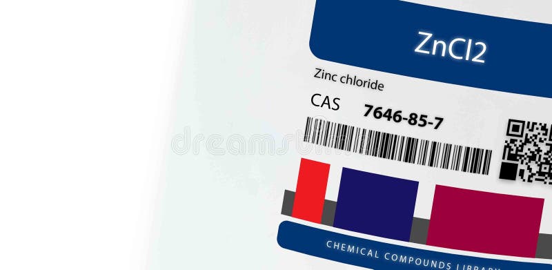 Zinc chloride ZnCl2 stock photo. Image of white, preservatives - 277039626