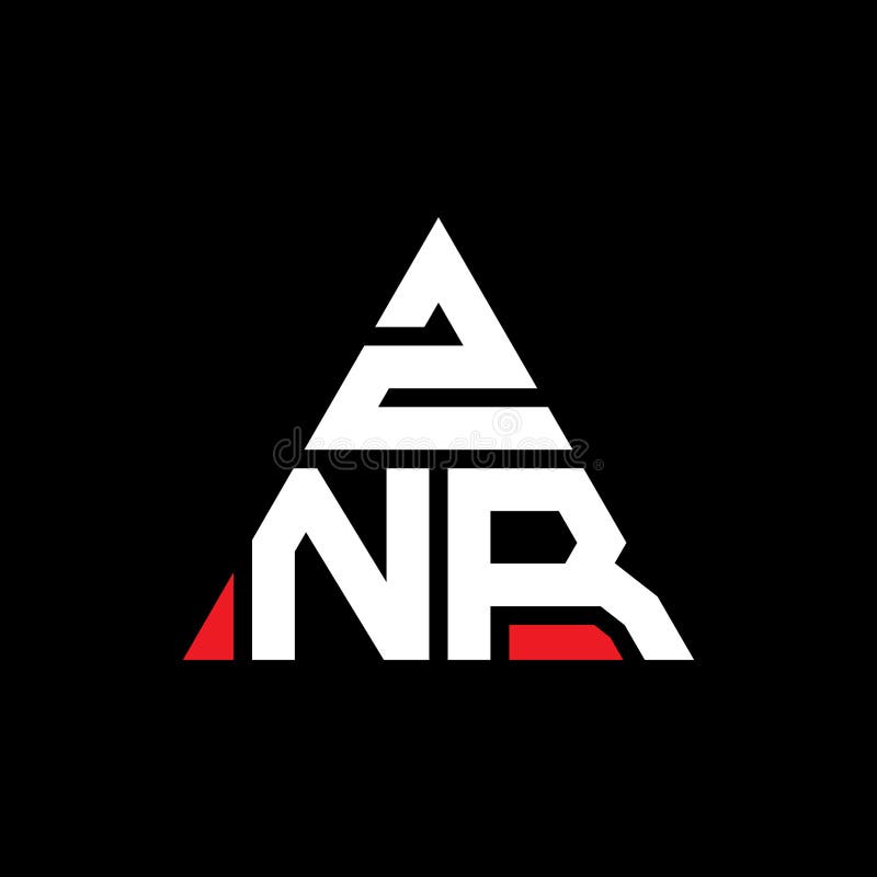 ZNR Triangle Letter Logo Design with Triangle Shape. ZNR Triangle Logo ...