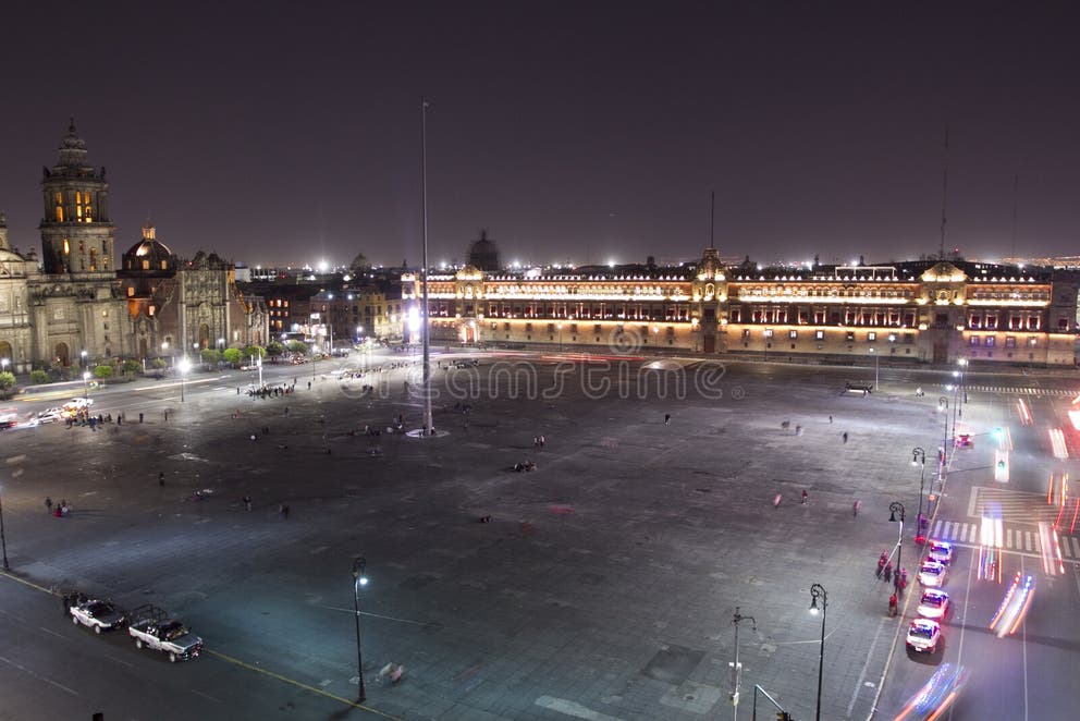 The zocalo in mexico city stock image. Image of crowd - 25255433