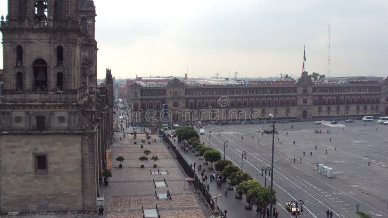 Zocalo Square in Mexico City Stock Photo - Image of skyscraper, stadium ...
