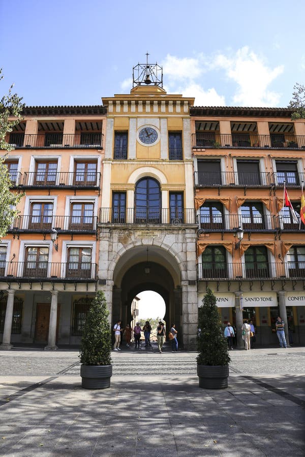 Zocodover Square in the Old Town of Toledo Editorial Image - Image of ...