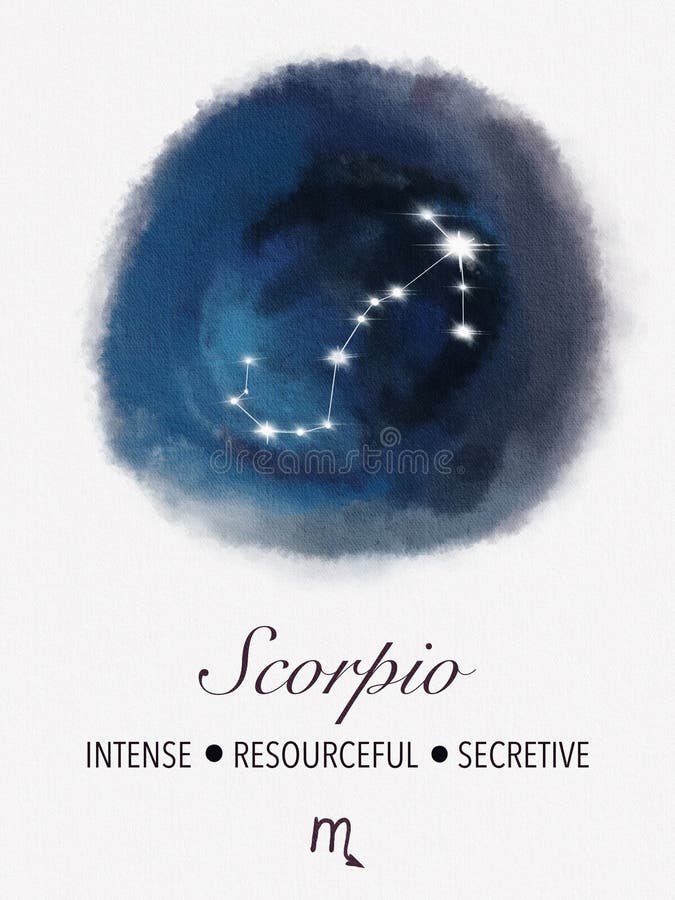 Zodiac. Scorpio. Astrology Illustration. Stock Illustration ...