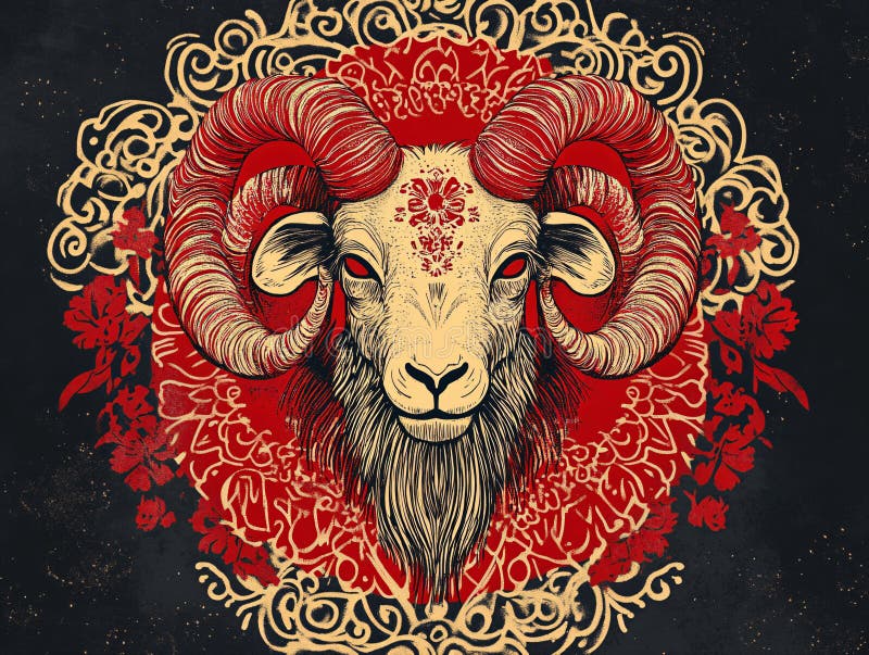 Zodiac Aries (Ram) for Logo or Icon. Horoscope. Abstract Style Stock ...