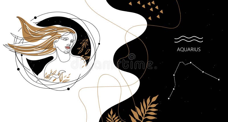 Banner Zodiac Aquarius Stock Illustrations – 759 Banner Zodiac Aquarius ...