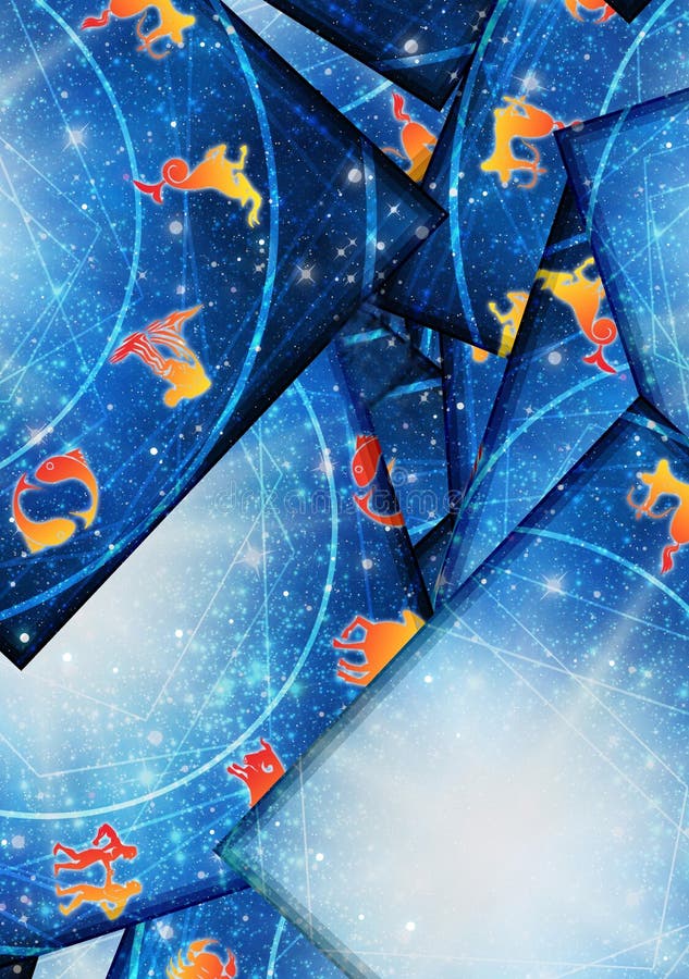 Zodiac background stock illustration. Illustration of artistic - 45424969