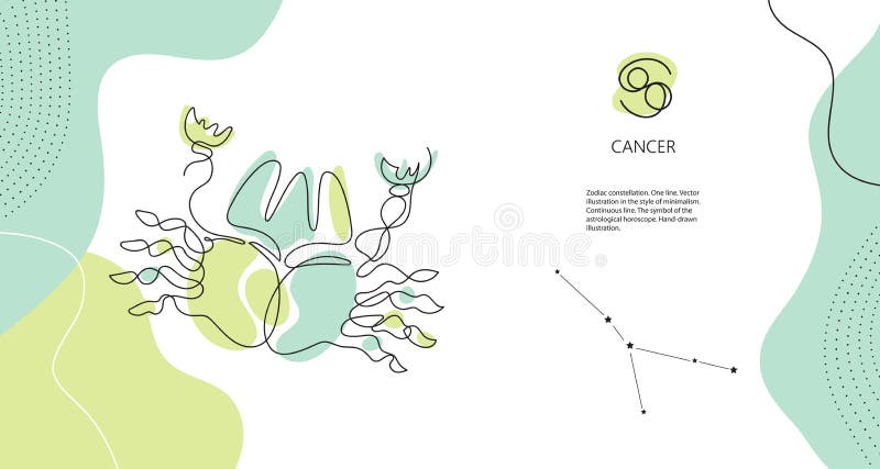Cancer Constellation Stock Vector Illustration Of Birthday 11015982