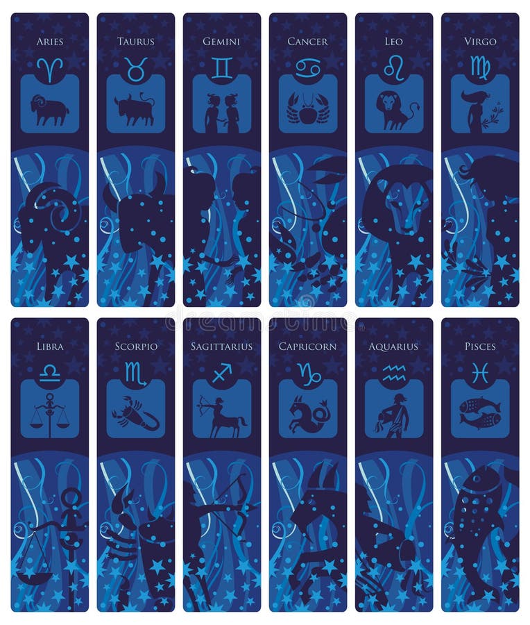 Zodiac Bookmarks stock vector. Illustration of paper - 26670834