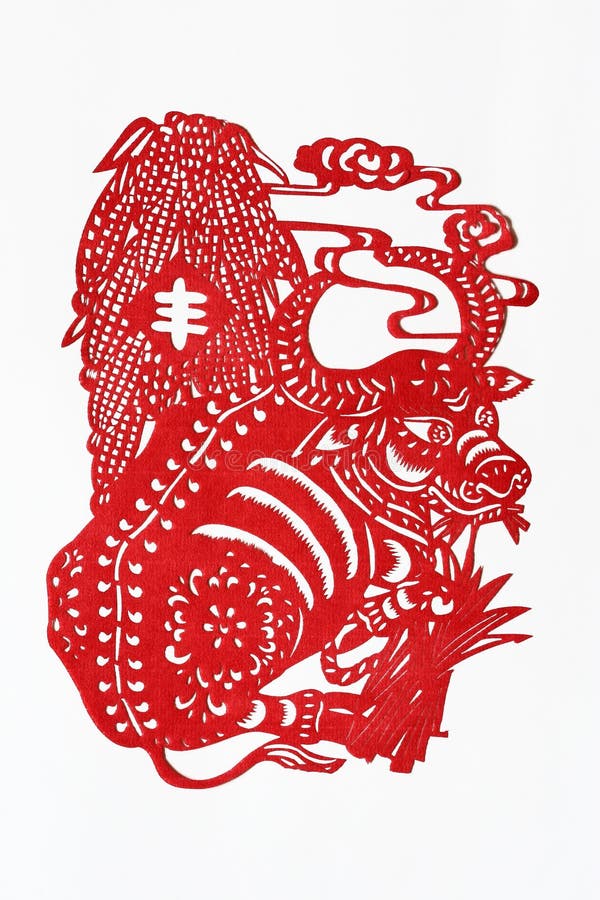 Zodiac Chinese Paper-cutting (Horse) Stock Image - Image of abstract ...
