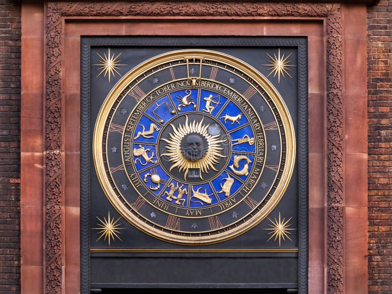 Zodiac Blue stock photo. Image of numeral, gothic, month - 3086268