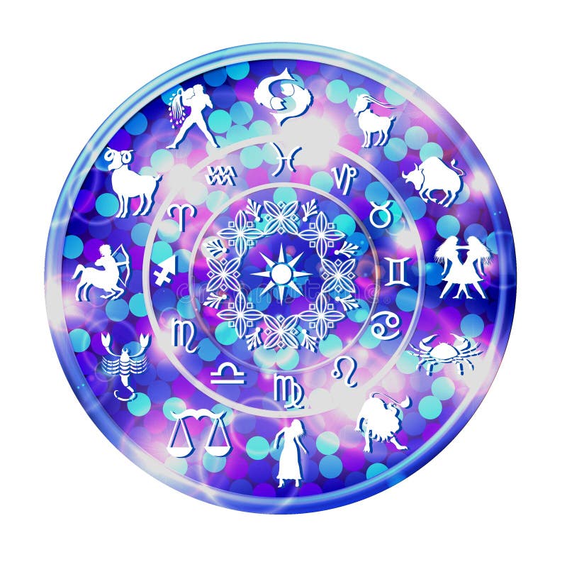 Elegant Composition with Zodiac Signs Stock Vector - Illustration of ...