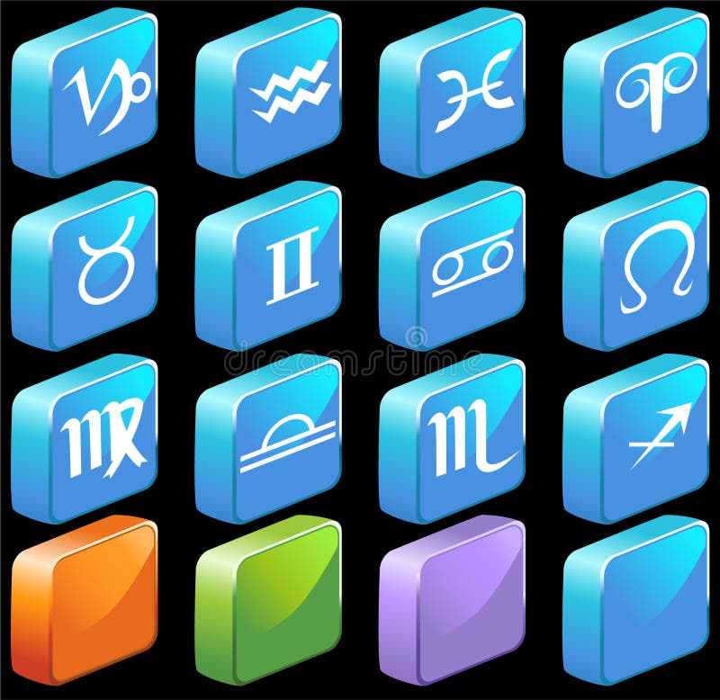 Zodiac Horoscope Wheel stock illustration. Illustration of charm - 9504740