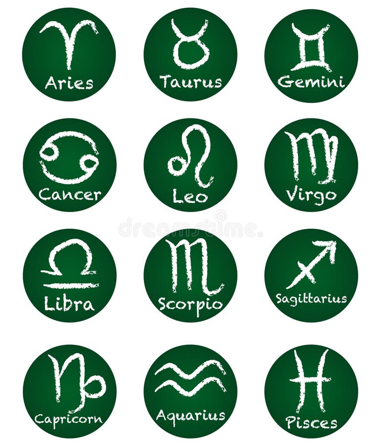 Zodiac Icons. Vector Illustration. Stock Vector - Illustration of ...