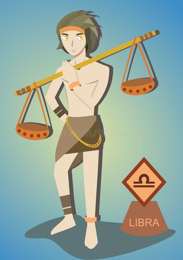 Zodiac man : Libra stock vector. Illustration of scale - 56070786